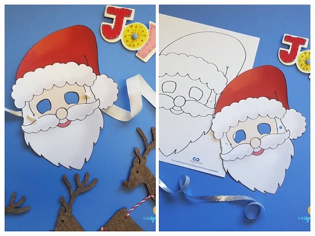 Santa Claus Mask Christmas Printable - The Joy of Sharing