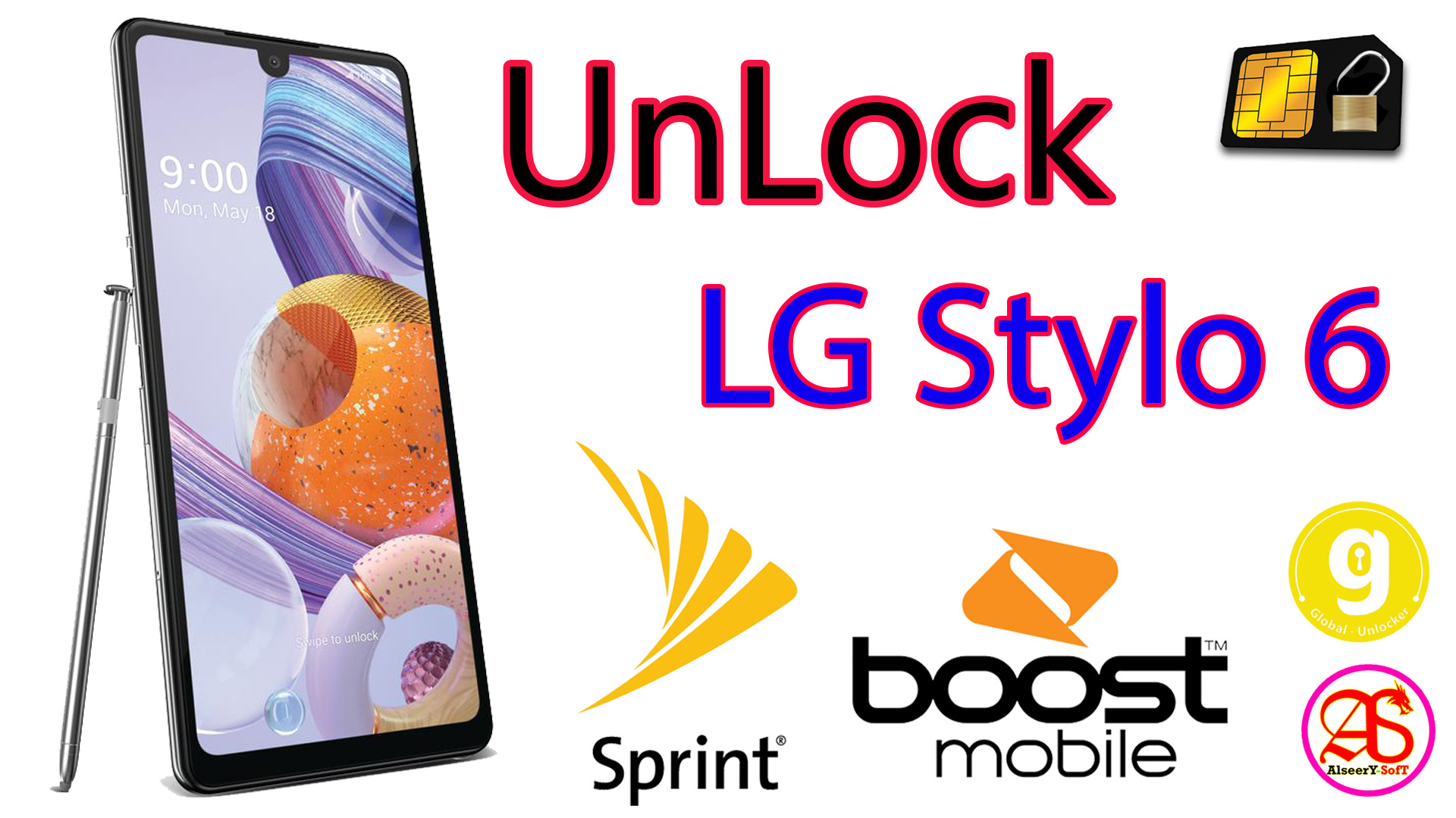 LG Stylo 6 | UnLock SIM | SPRINT | BOOST MOBILE