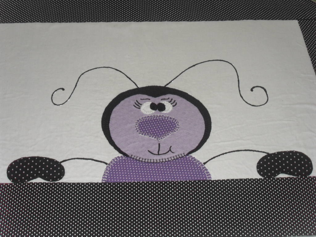 Minha arte é PatchColagem: Jogo Americano + Molde Formiga