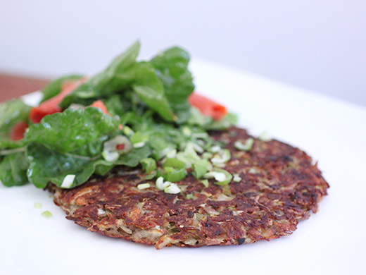 lisa is cooking: Rosti with a Green Salad on Top