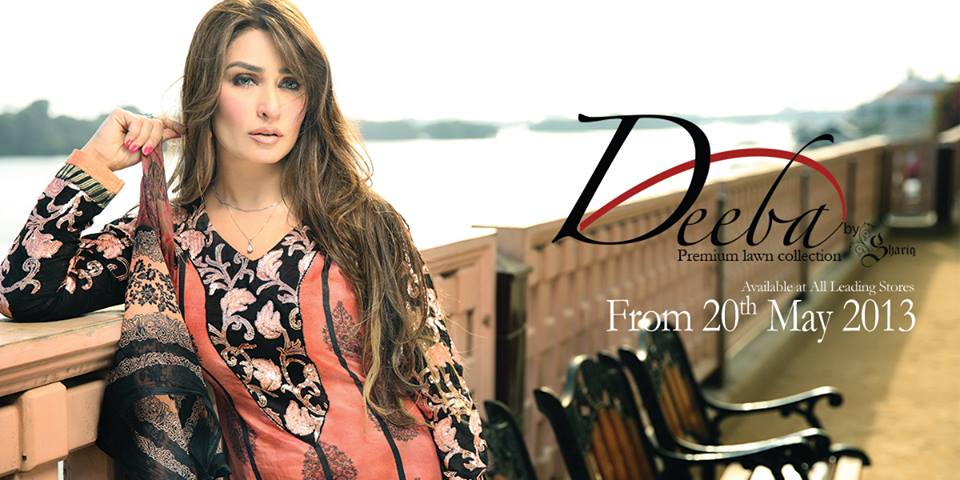 Deeba Premium Lawn 2013-14 | Shariq Textiles Deeba Lawn Prints 2013 ...