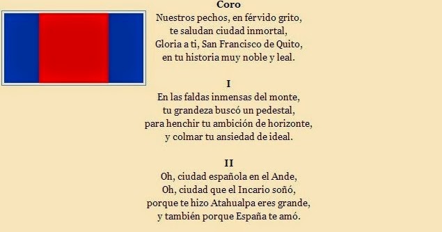 Karolina Torales 1ro "C": himno a quito