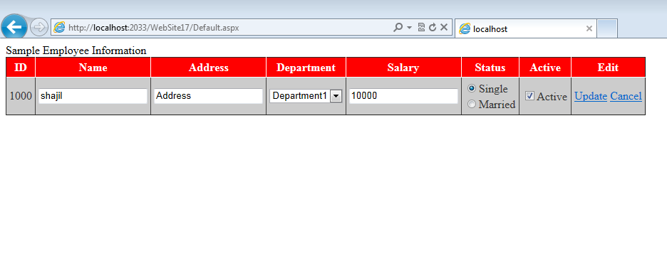 DotNet: Editable Gridview with Textbox, CheckBox, Radio Button and ... DotNet: Editable Gridview with Textbox, CheckBox, Radio Button and ...