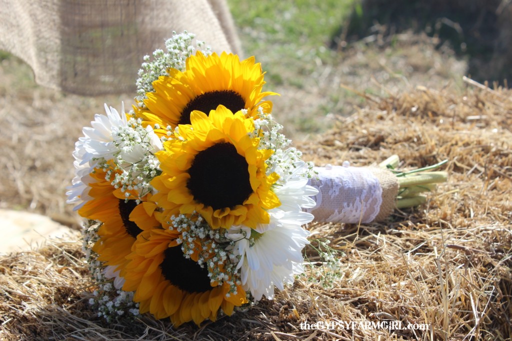 Sunflower And Baby’s Breath Bouquet