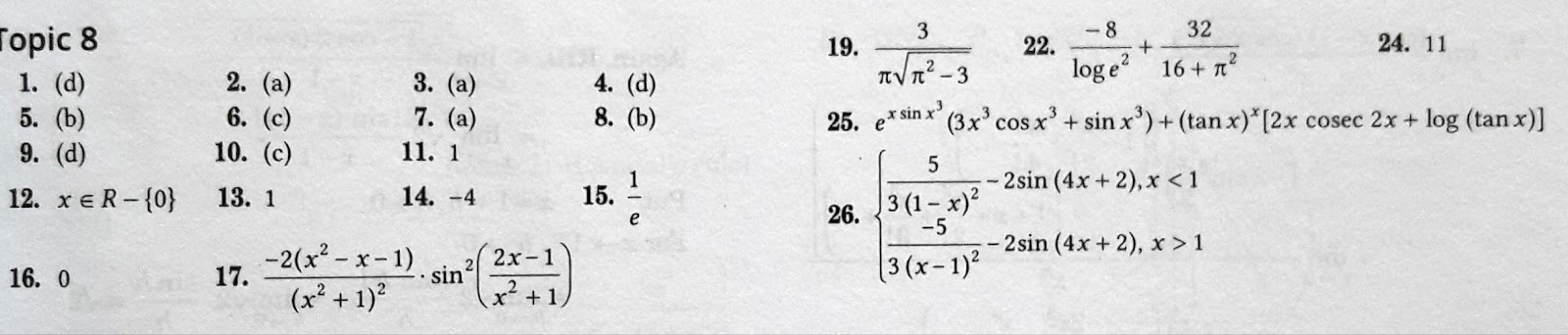 Limits , Continuity and Differentiability JEE Advanced 38 Year Previous ...