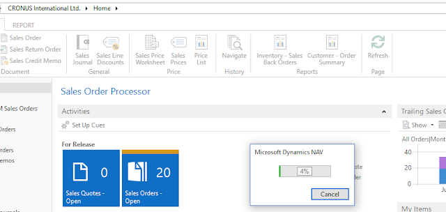 MS Dynamics 365 Business Central : How to create a PROGRESS Bar in ...