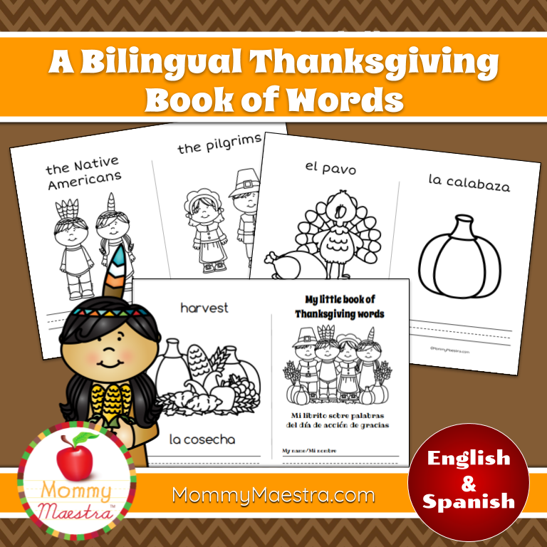 Mommy Maestra: Bilingual Thanksgiving Printables