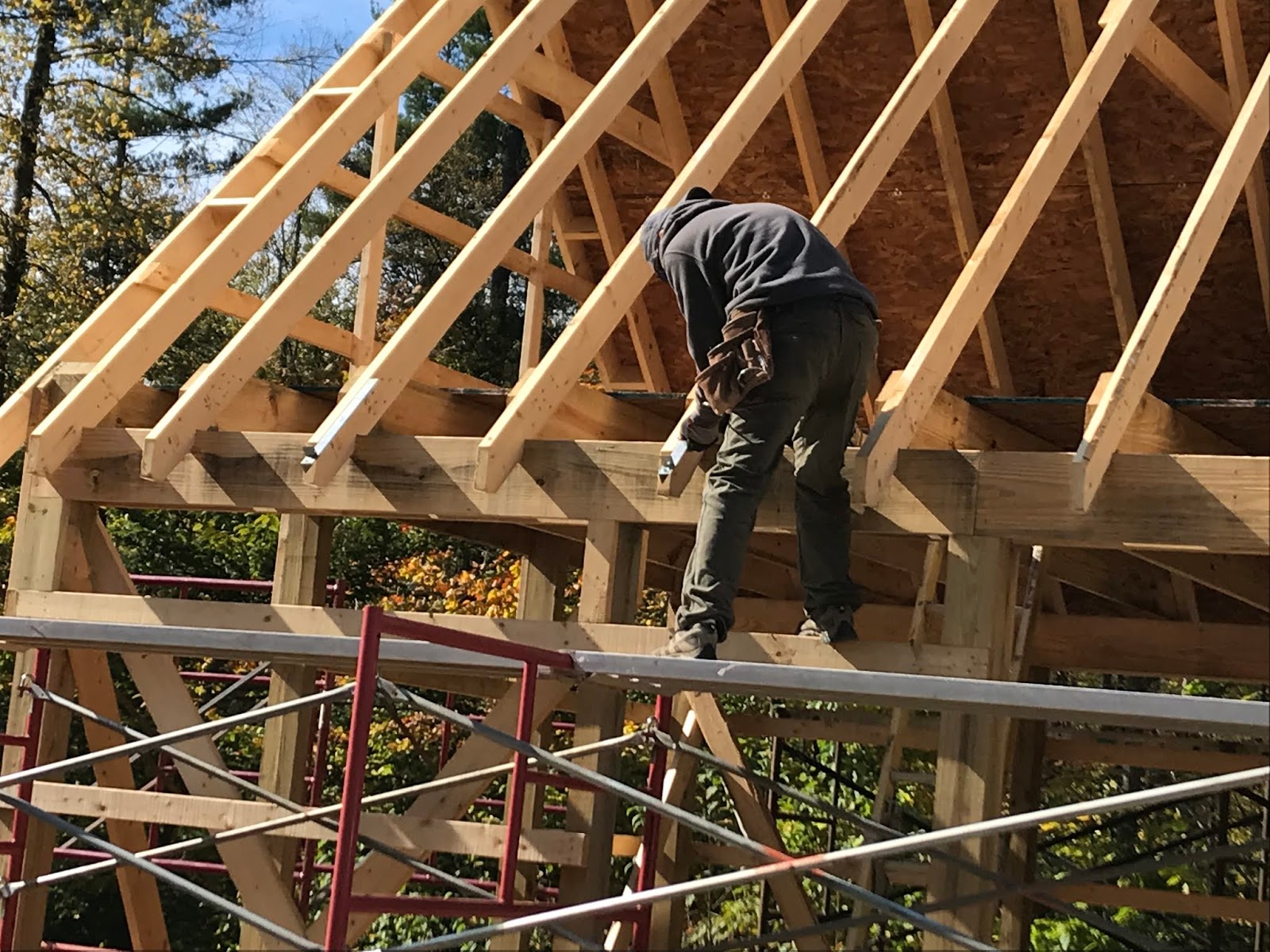 The journey of building our new home!: 10.19.2018 - Roof sheathing is ...