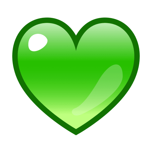 AZULNCELLA PNG: Corazones Verdes