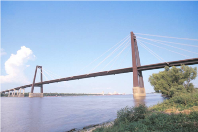 Industrial History: 1983 Hale Boggs Memorial Bridge over Mississippi ...