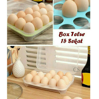 Kotak Telur isi 15 Sekat - Tempat Penyimpanan Telor - Puserba - Pusat ...