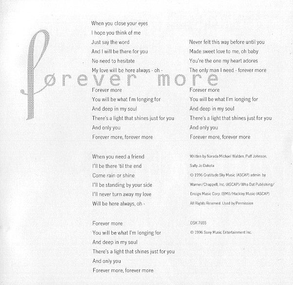 highest level of music: Puff Johnson - Forever More-(Promo_CDS)-1996-hlm