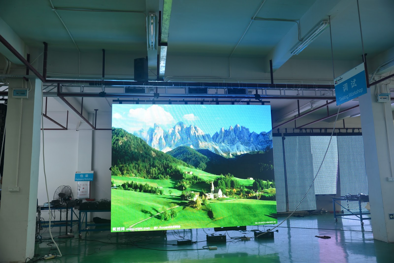 Led Screen: Portable Soft LED curtain screen display 6mm with light ...