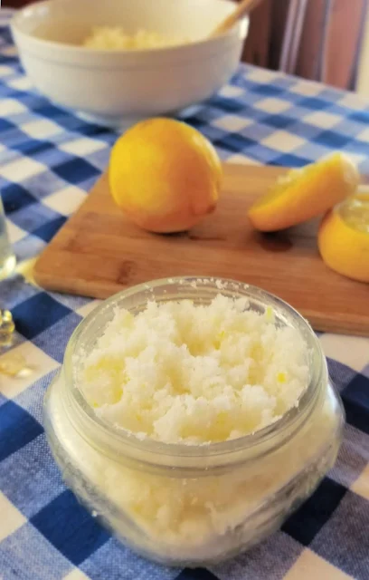 Homemade Lemon Sugar Body Scrub - Fresh Eggs Daily® with Lisa Steele