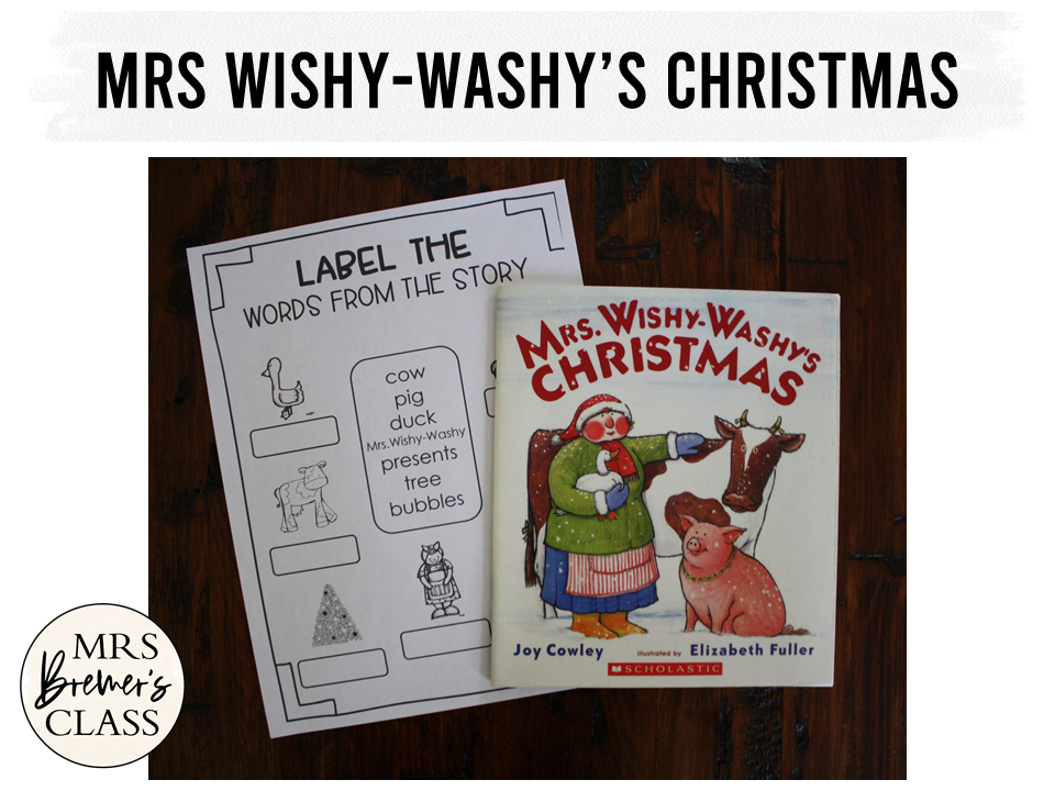 Mrs. Wishy-Washy's Christmas | Book Study Activities, Class Book ...