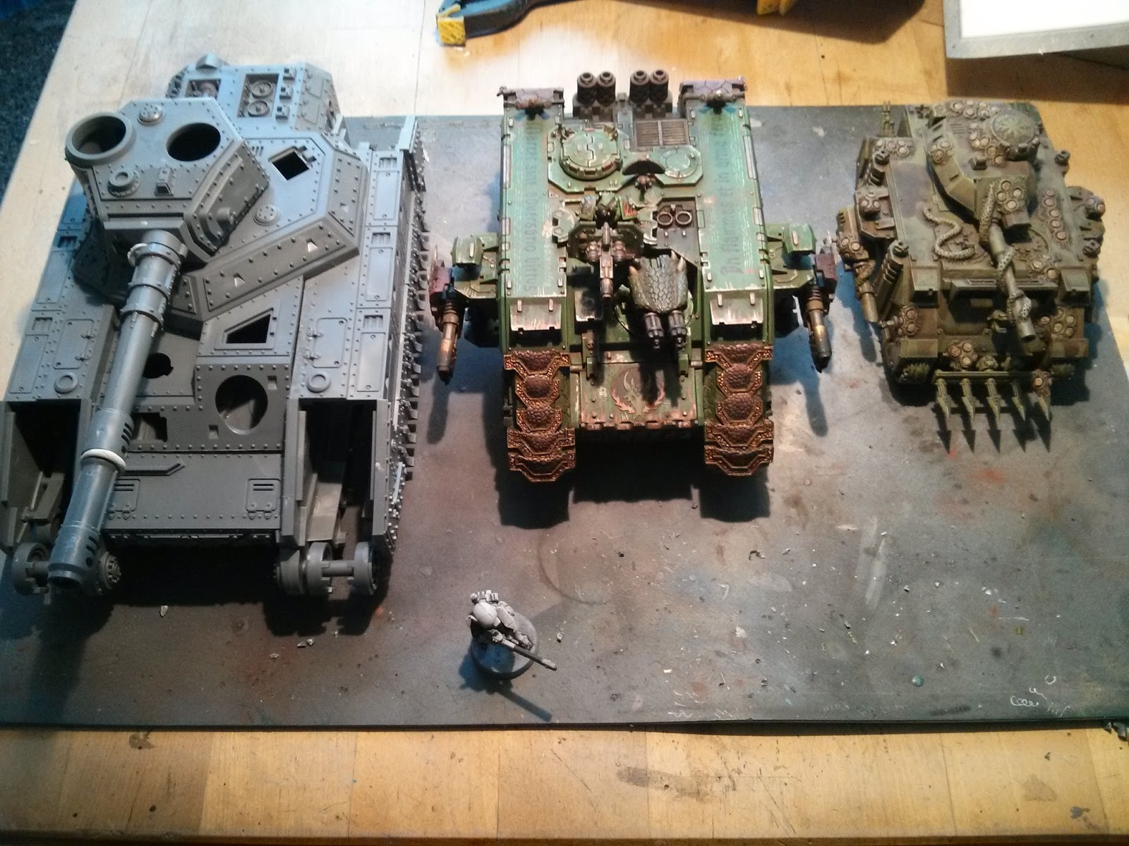 Valknut Painting: -WIP- Imperial Guard Baneblade pt.1