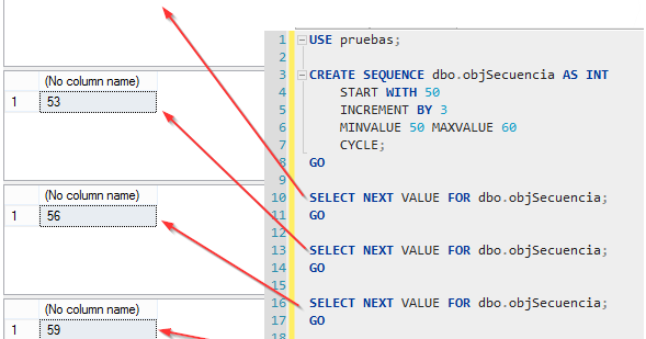 OBJETO SECUENCIA ~ SQL SERVER