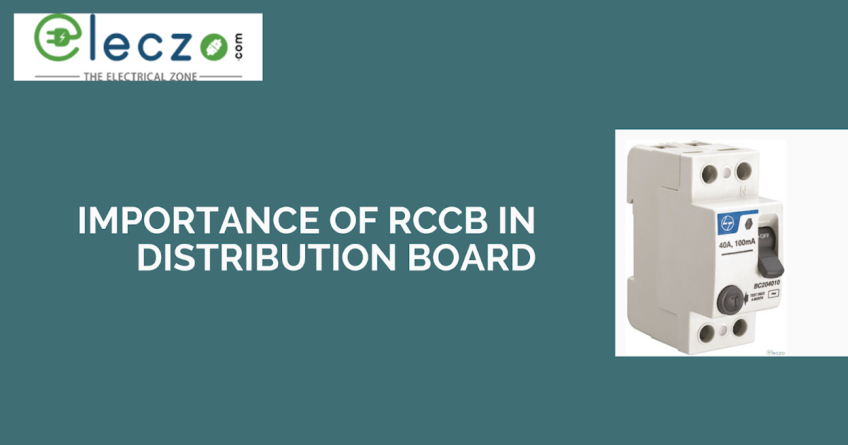 Electrical Products Online: Importance of Rccb in distribution board