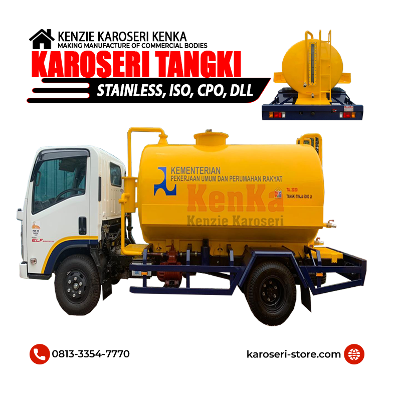 HARGA TRUK TANGKI TINJA - KAROSERI TANGKI