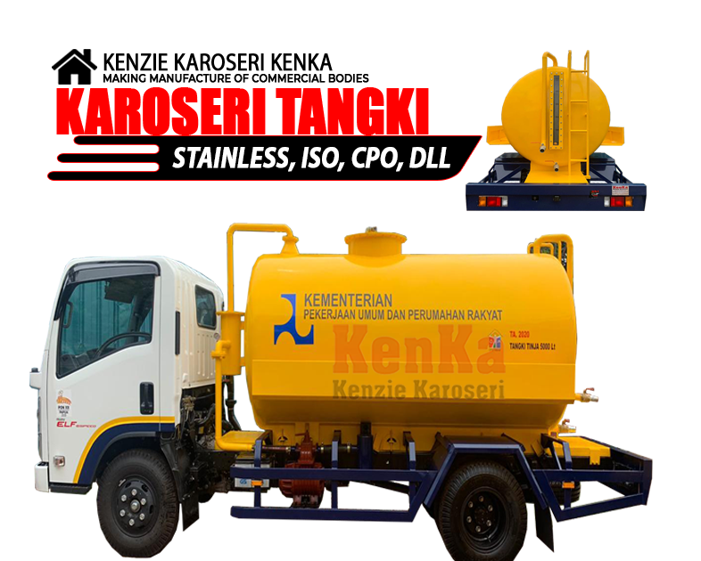 HARGA TRUK TANGKI TINJA - KAROSERI TANGKI
