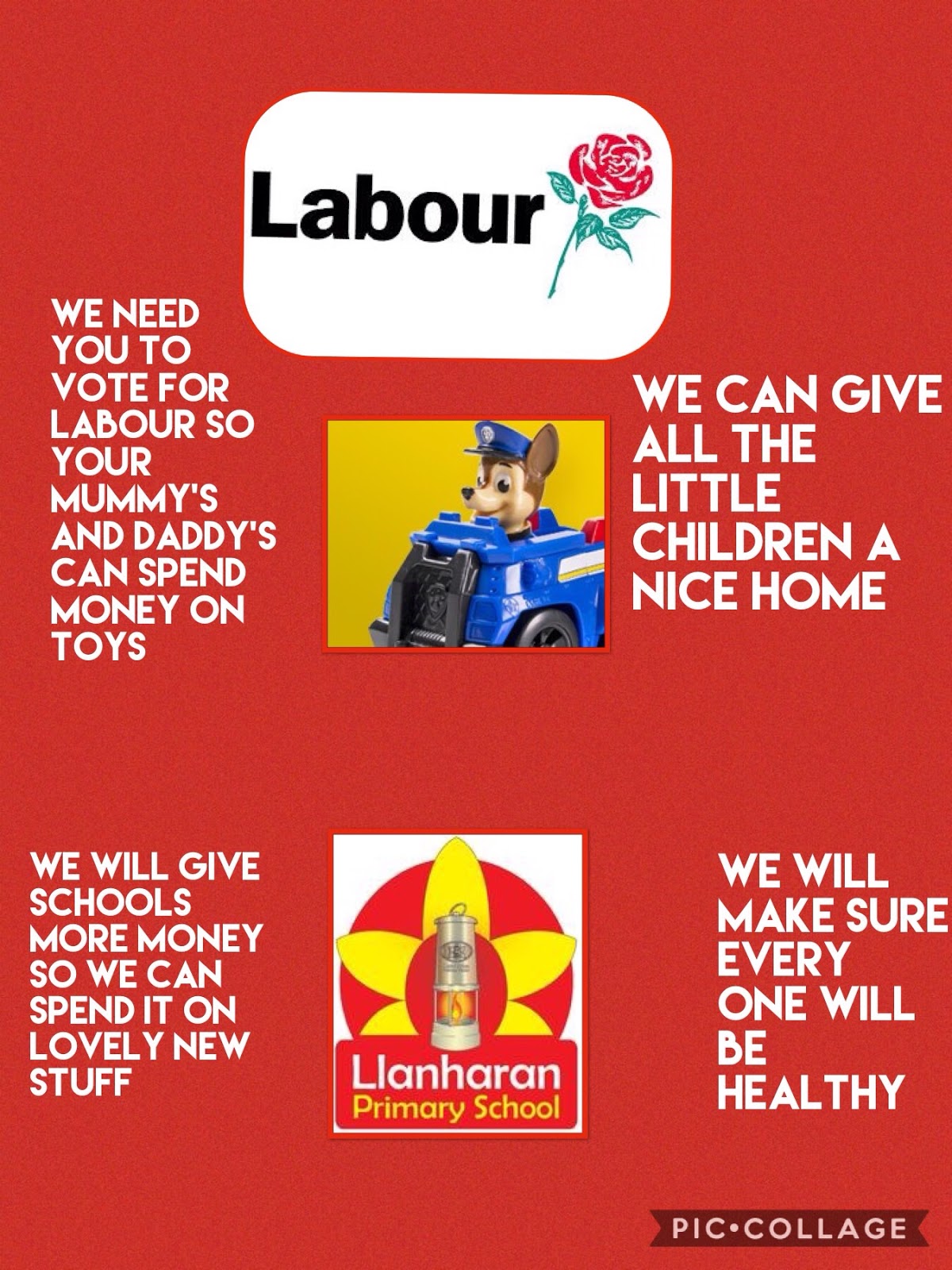 Llanharan Primary School Yr5/6: Our class's Labour party Election campaign