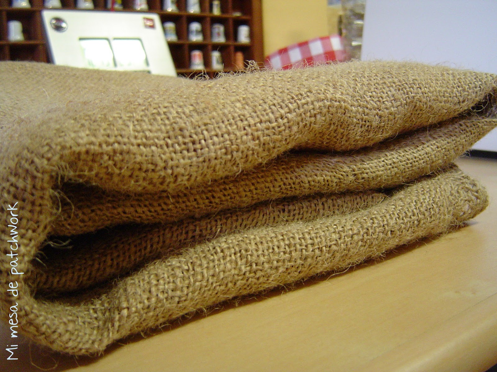 Mi mesa de patchwork: De yute