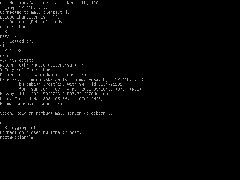 Tutorial Konfigurasi Mail Server pada Debian 10 ~ KOMPUTER DAN JARINGAN