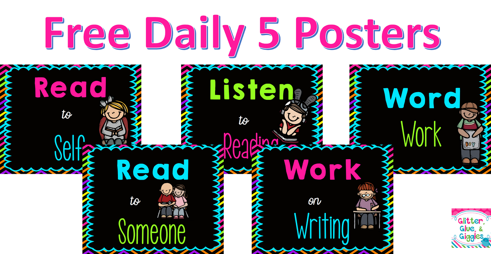 Glitter, Glue & Giggles: Monday Made It {Daily 5 Freebies!}