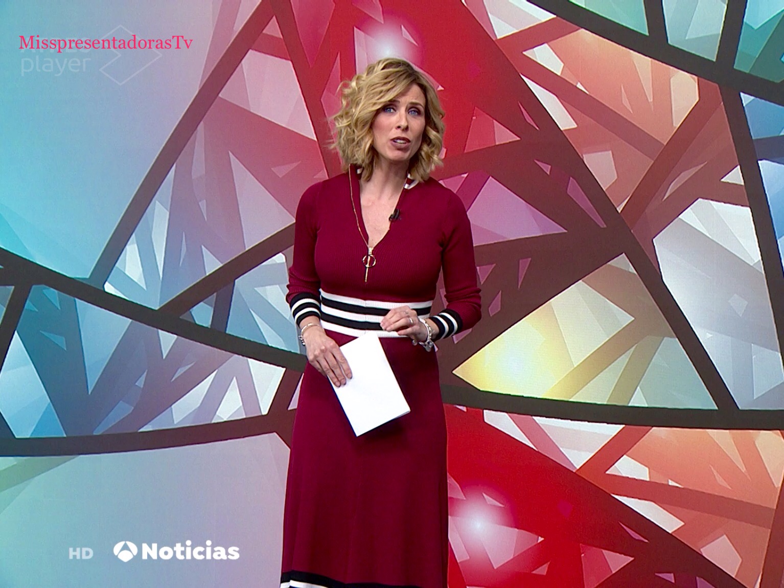 Miss Presentadoras TV: María José Sáez. A3 Noticias 2 (8/1/2020)