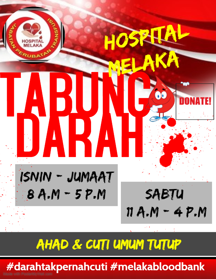 Jabatan Perubatan Transfusi (Tabung Darah), Hospital Melaka