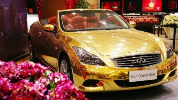 Kuweight 64: 24 CARAT GOLD PLATED LUXURY SPORTS CAR INFINITI G 37