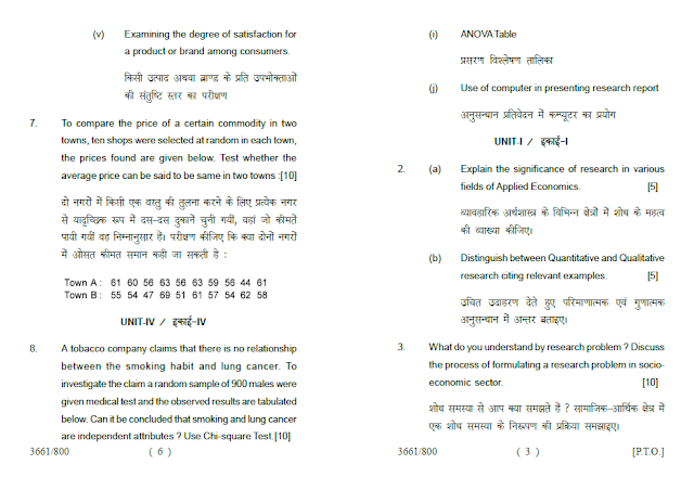 Lucknow University M.Com. (Semester-IV) APPLIED ECONOMICS [ Regular ...