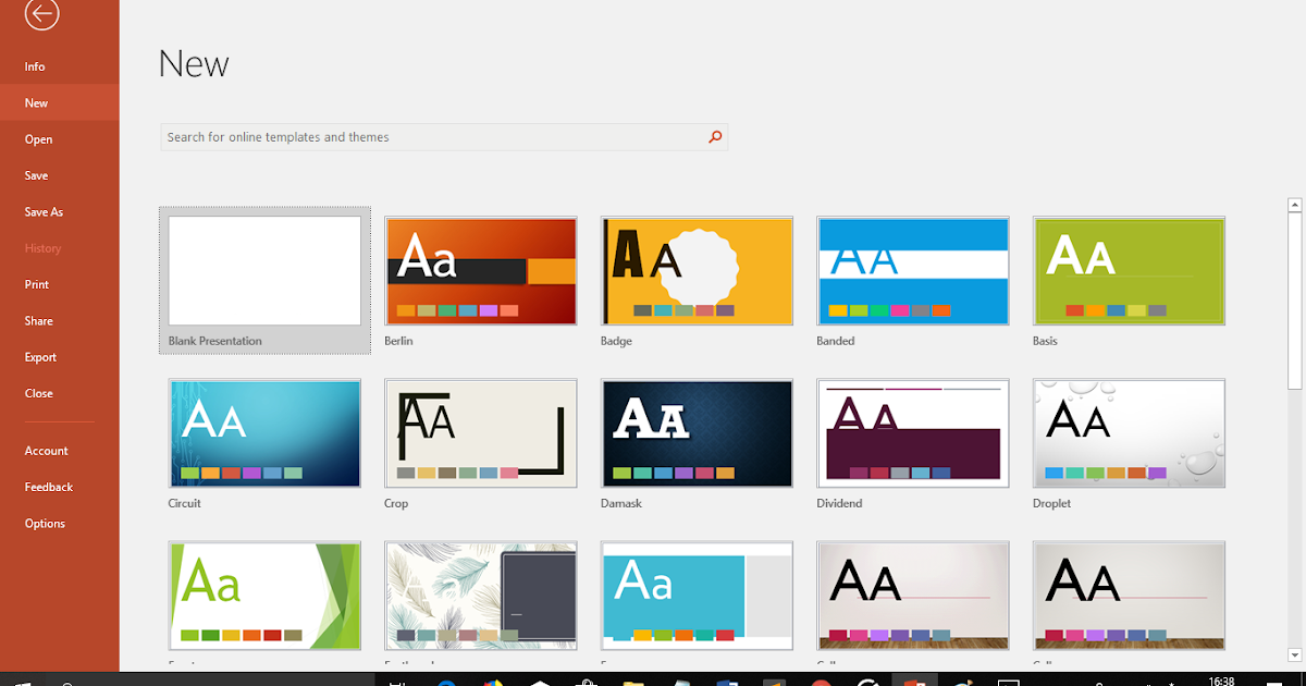 Pengenalan Microsoft PowerPoint 2016