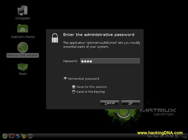 HackingDNA: Matriux Installation On hackingDNA