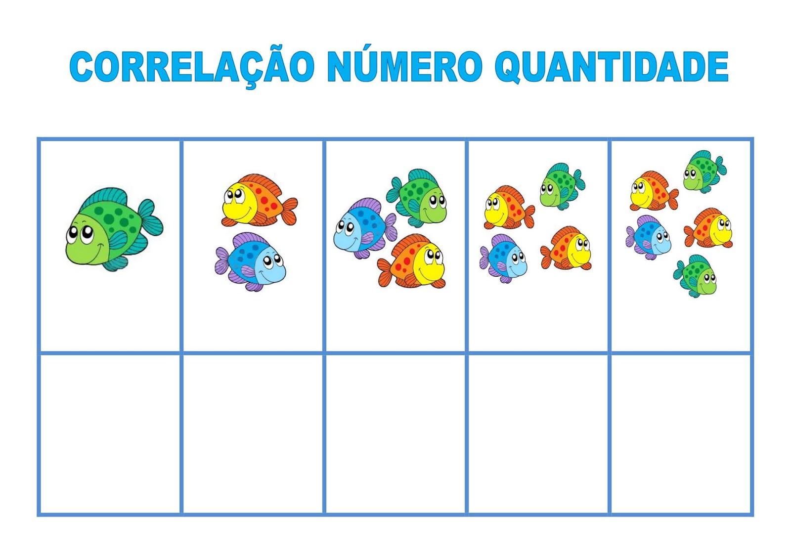 Ver e Fazer Atividades Pedagógicas: Cards de números e quantidades 1 a ...