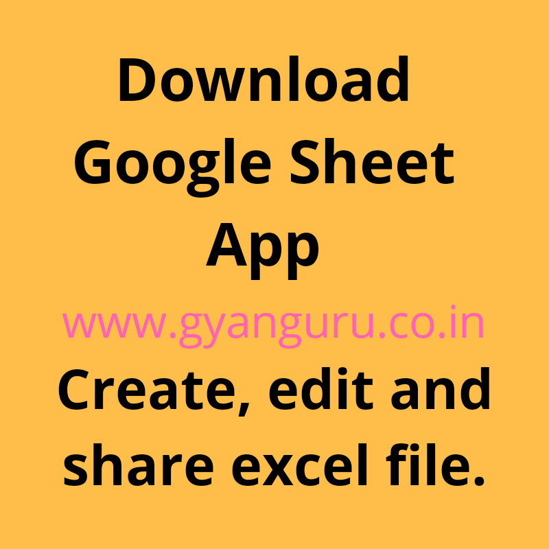 DOWNLOAD THE OFFICIAL GOOGLE SHEETS APP FROM GOOGLE