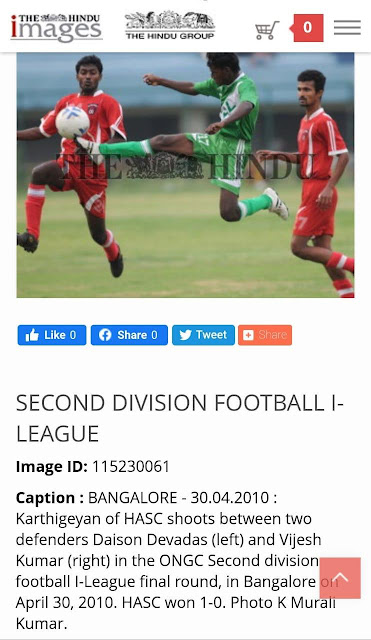 KANNUR FOOTBALLERS: Daison Devadas