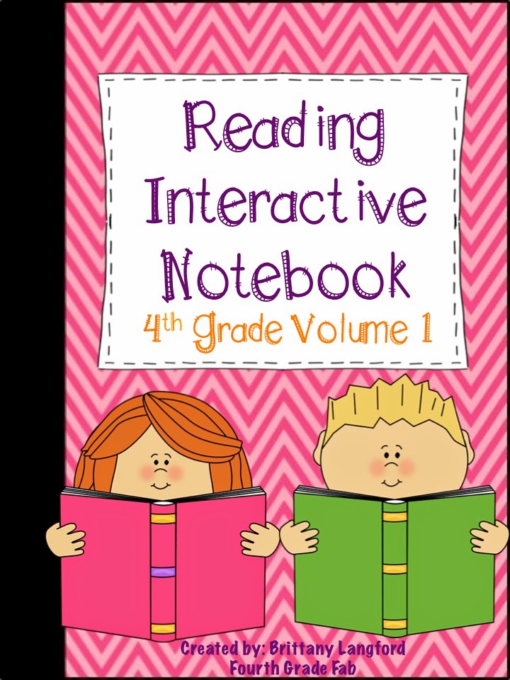 Fourth Grade Fab: Reading Interactive Notebook