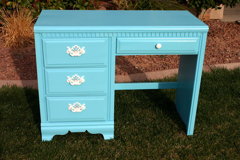 Doubletake Decor: Teal Desk