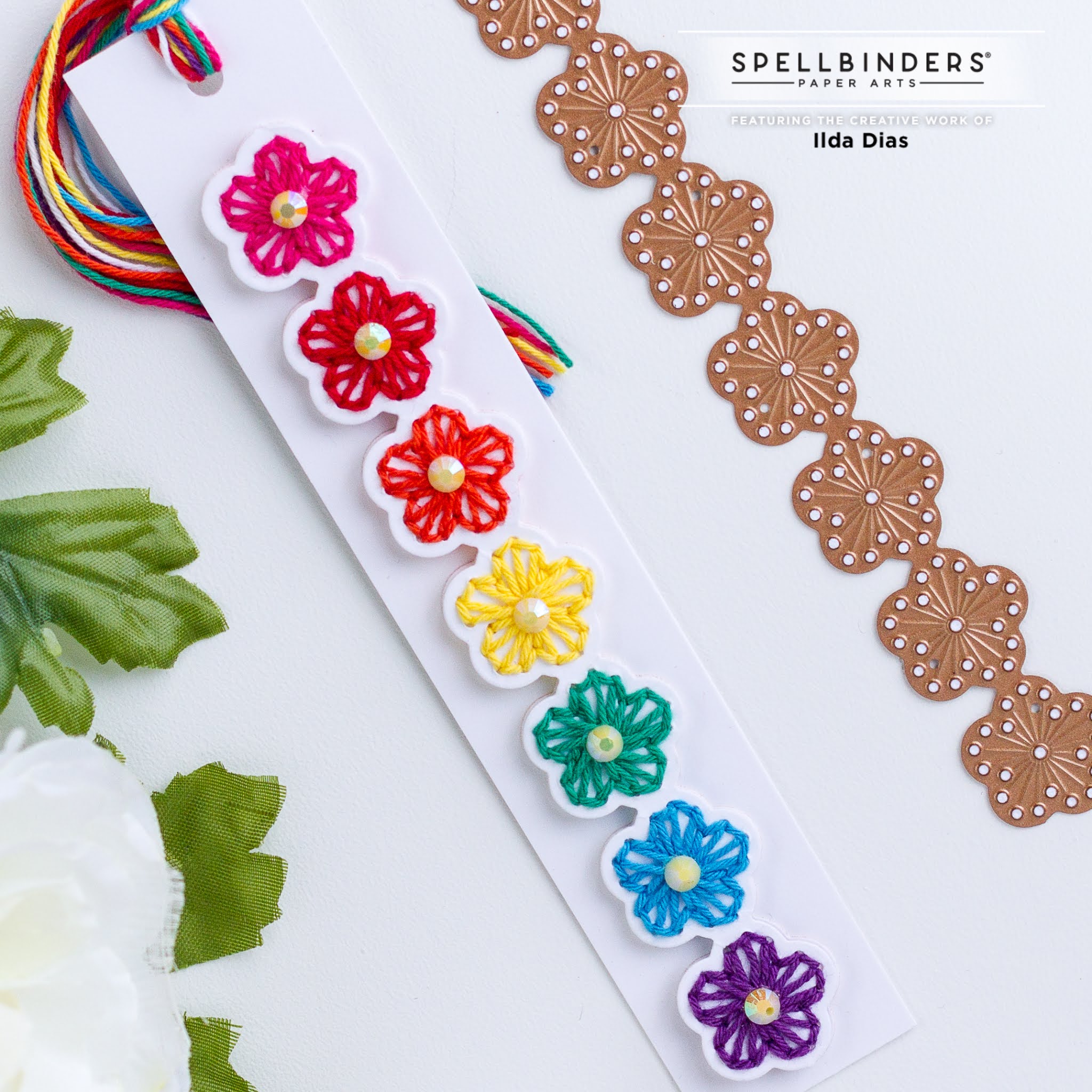 I Love Doing All Things Crafty: Stitched Card Front, Border & Flower ...