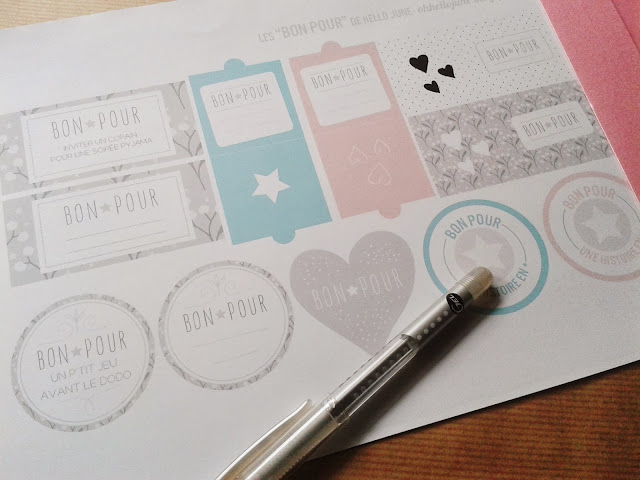 DIY by M.: Des "bons pour"... à imprimer #3 sets