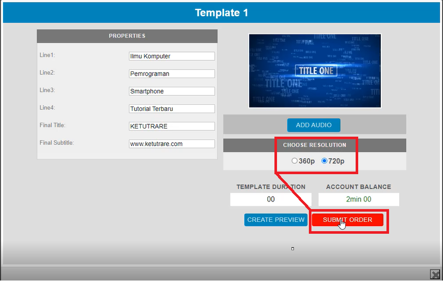 Cara Mudah dan Gratis Membuat Intro Video Secara Online - KETUTRARE Cara Mudah dan Gratis Membuat Intro Video Secara Online - KETUTRARE