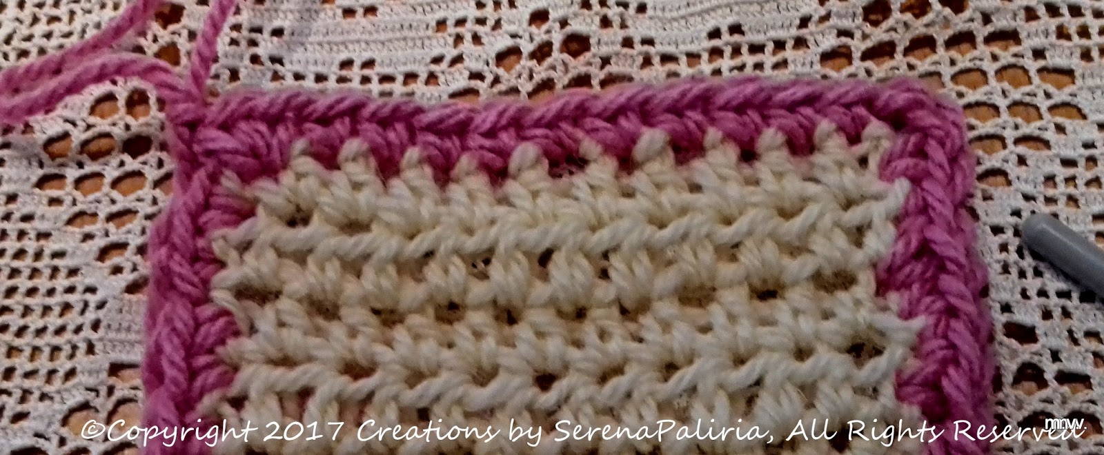 Creations By SerenaPaliria: Crocheted Shell Stitch Scalloped Border ...