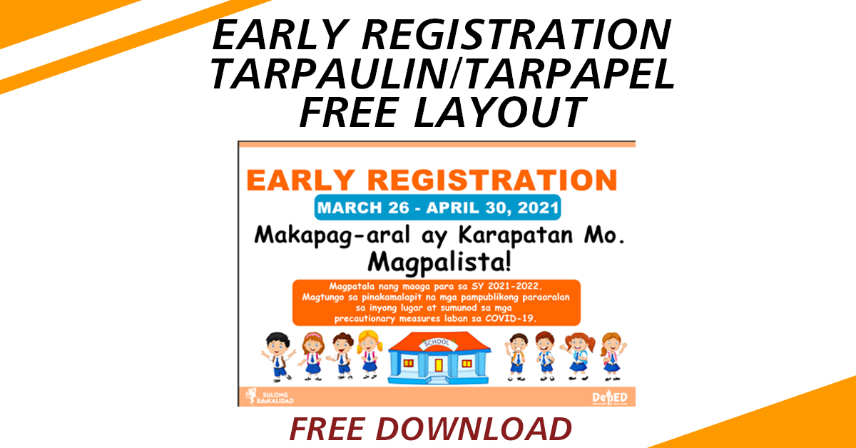 EARLY REGISTRATION 2021-TARPAULIN - The Teacher's Craft