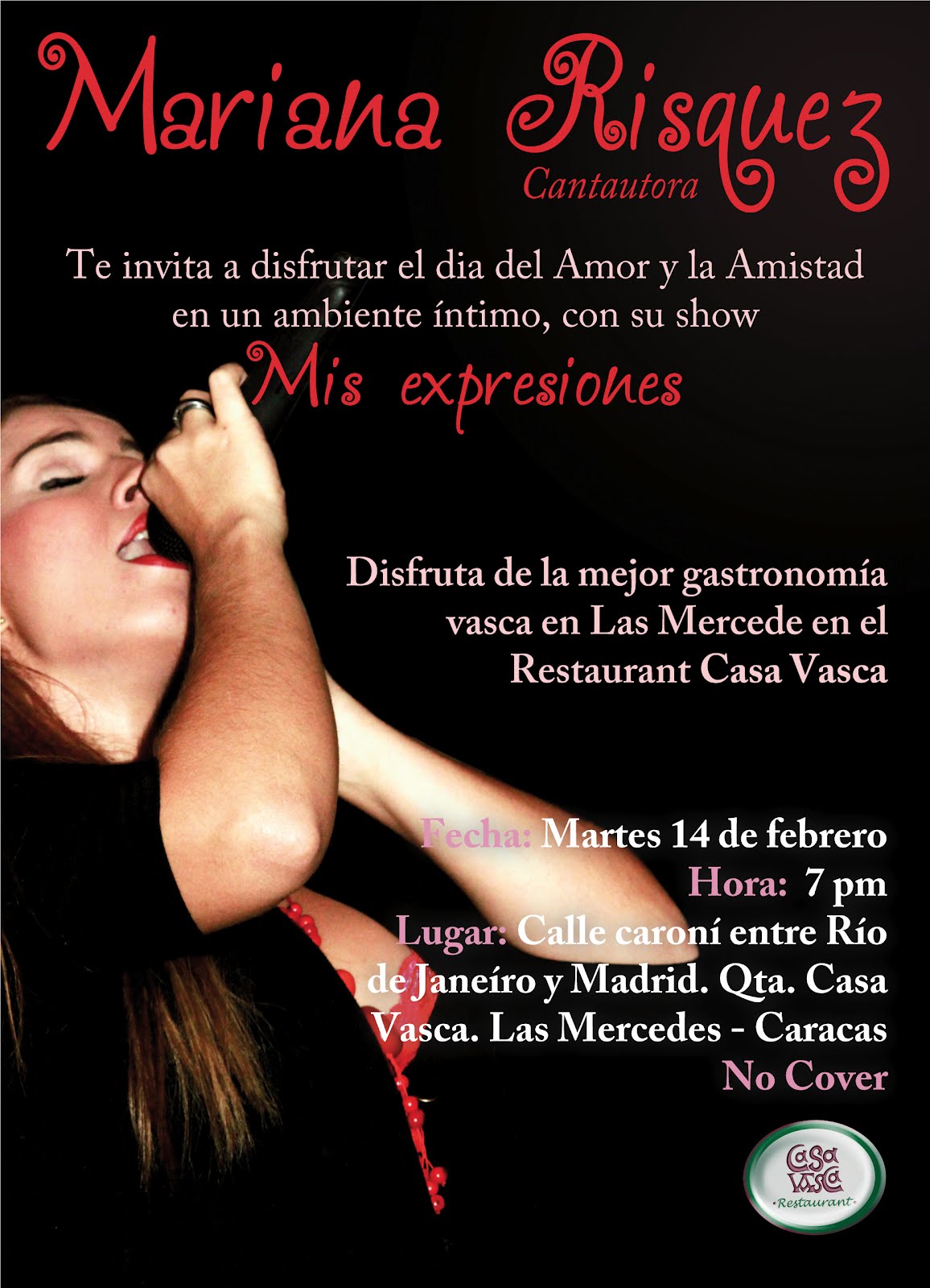 MARIANA RISQUEZ y su Show acústico “Mis Expresiones”