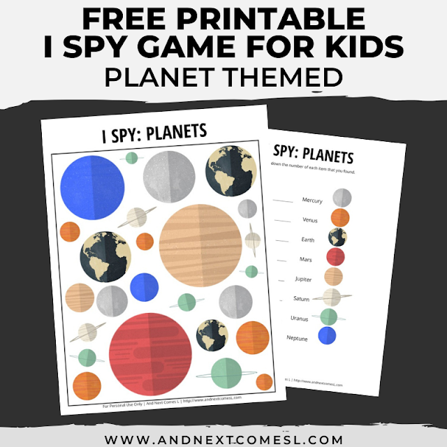 Planets I Spy Game {Free Printable for Kids} | And Next Comes L ...