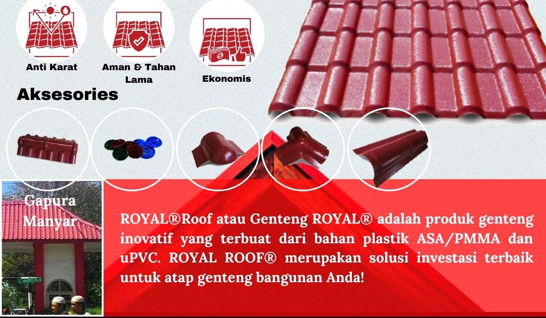 GENTENG uPVC ROYALROOF | GENTENG MODERN & INOVATIF | SOLUSI ATAP AWET