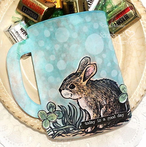 crafty goodies: A Bunny Cup with Scrapbook Adhesives by 3L~