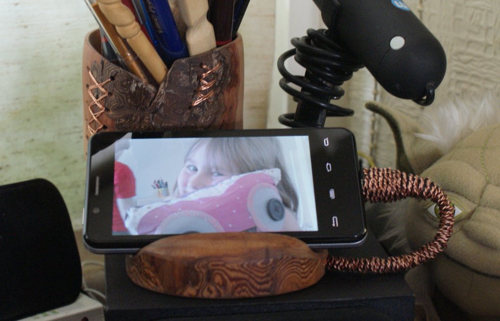 The Shed And Beyond: Homemade phone holder ...