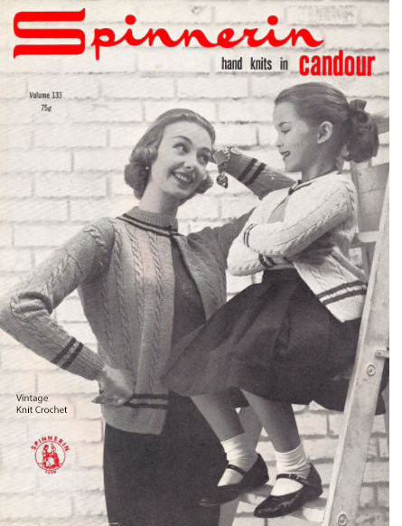 Vintage Knit Crochet - Bits of History: Spinnerin Candour Yarn